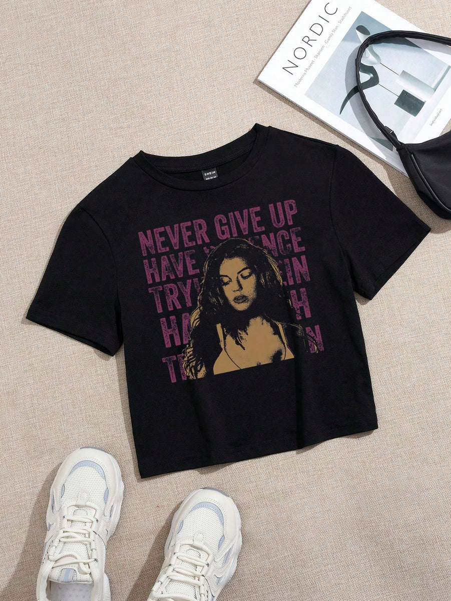 Slim Fit Character & Letter Print Short Sleeve T-Shirt SS24 – velar.com.pk